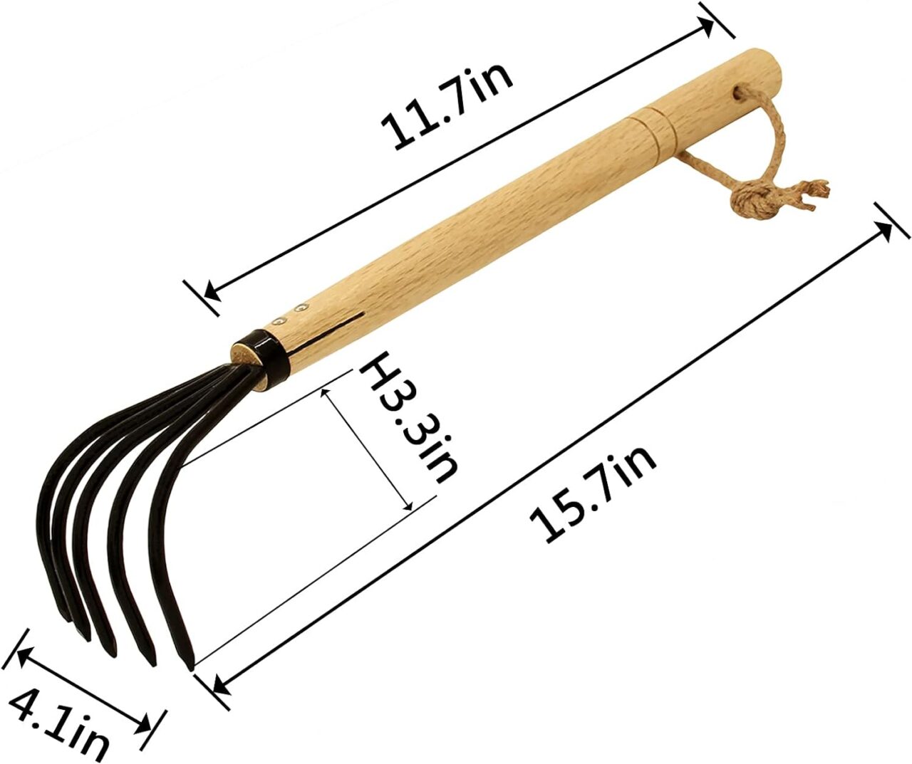 XFJTECH 15'' Garden Rake Review - Japanese Garden Craft