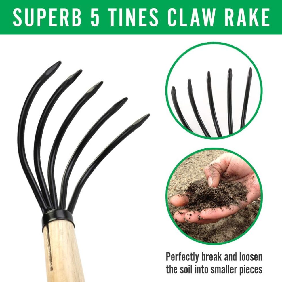 Garden Rake with Ergonomic Wooden Handle Review - Japanese Garden Craft